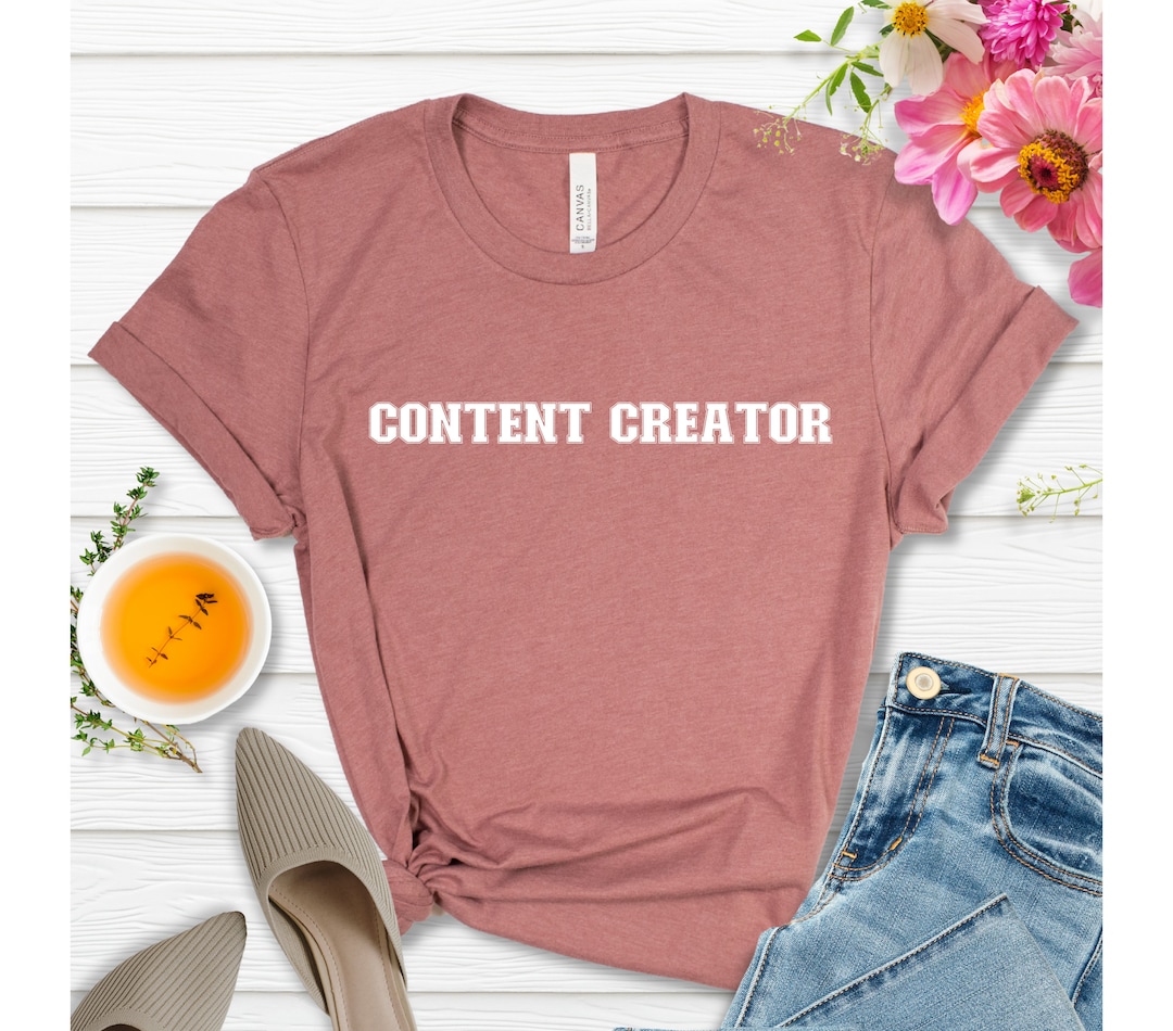 Content Creator Shirt, Influencer T-shirt, Small Business Owner Tshirt ...