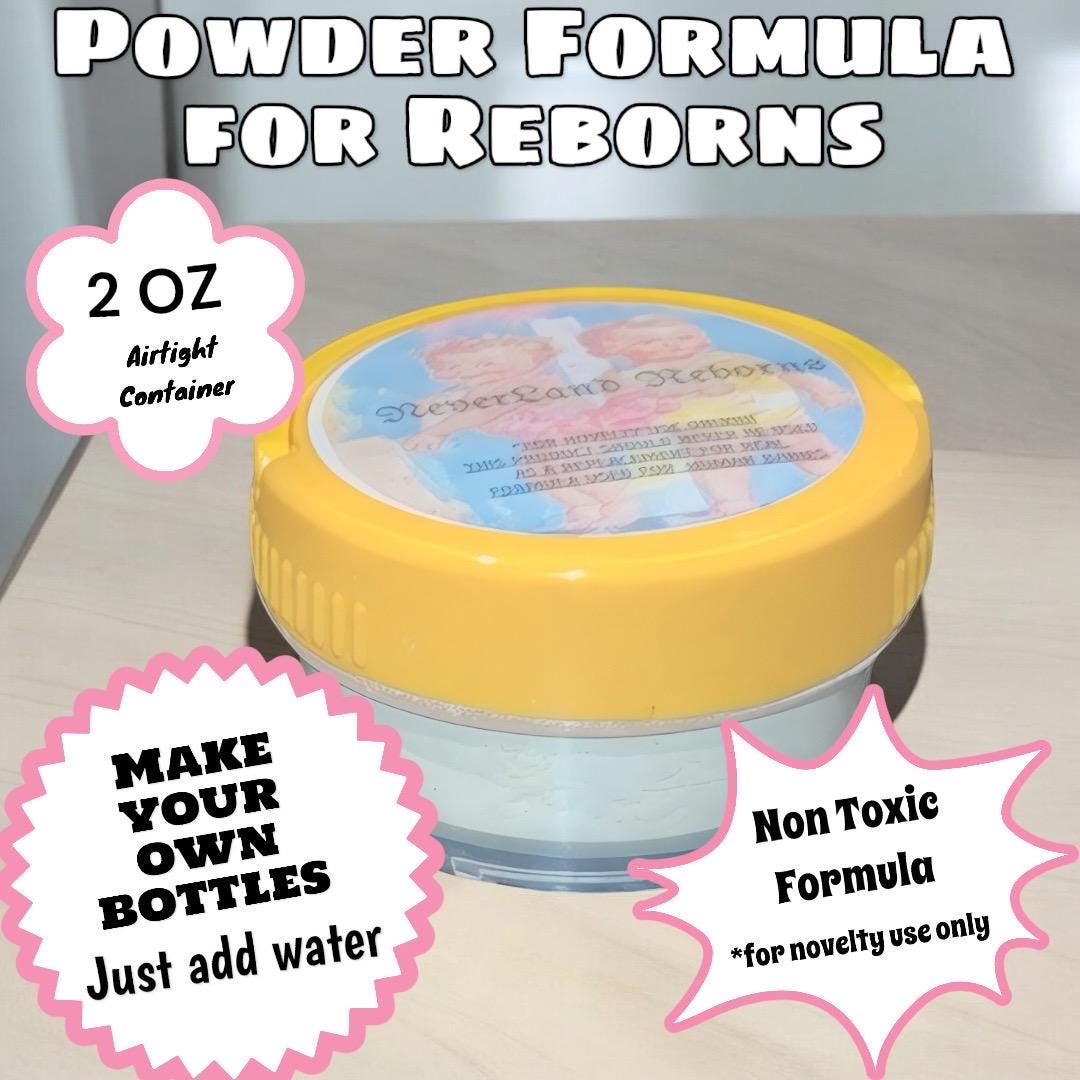 Powdered Formula for Reborns, Baby Alive and More. 2 Oz Packed ...