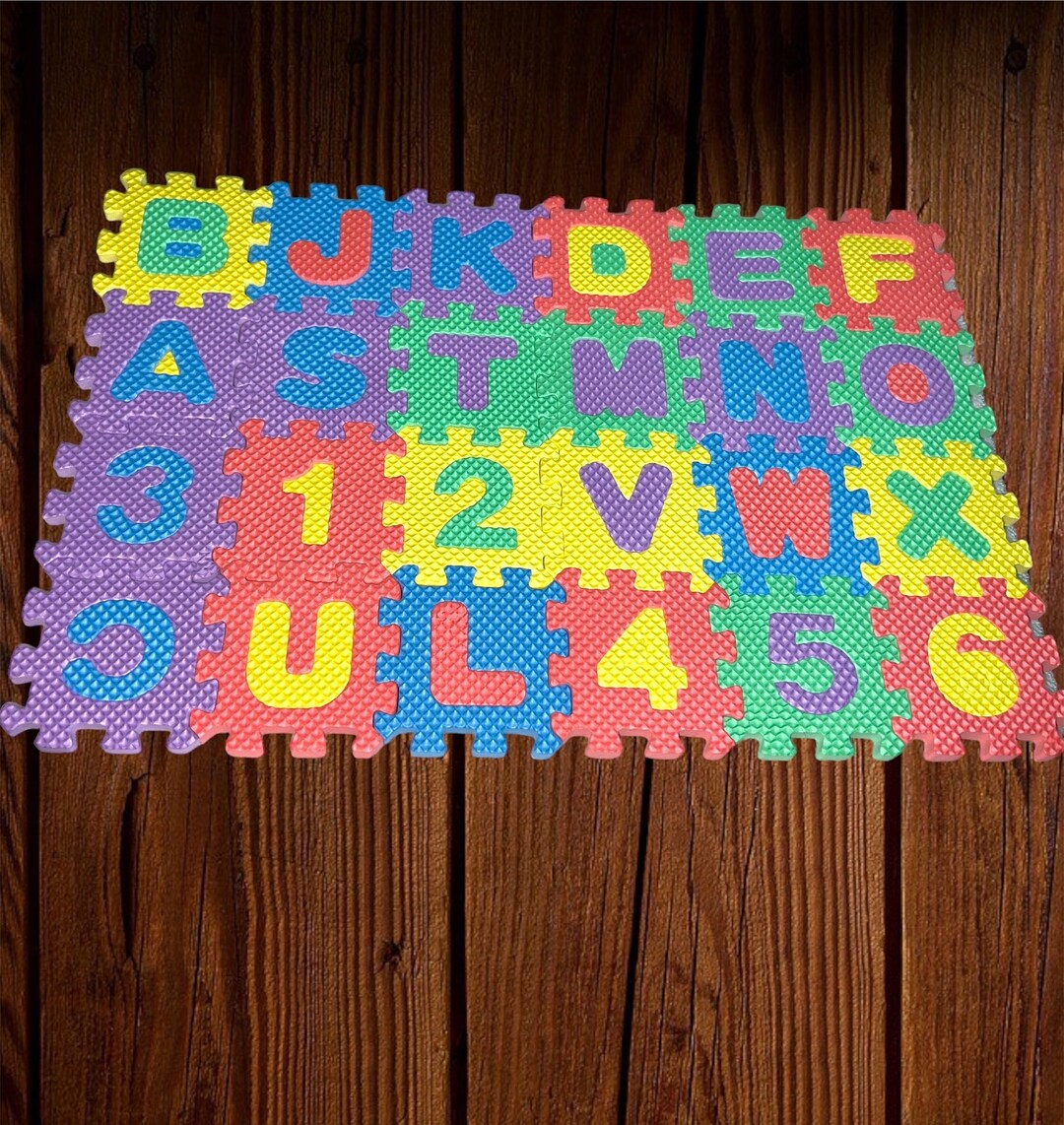 Foam Alphabet Puzzle Play Mat for Mini Reborns Comes With a - Etsy