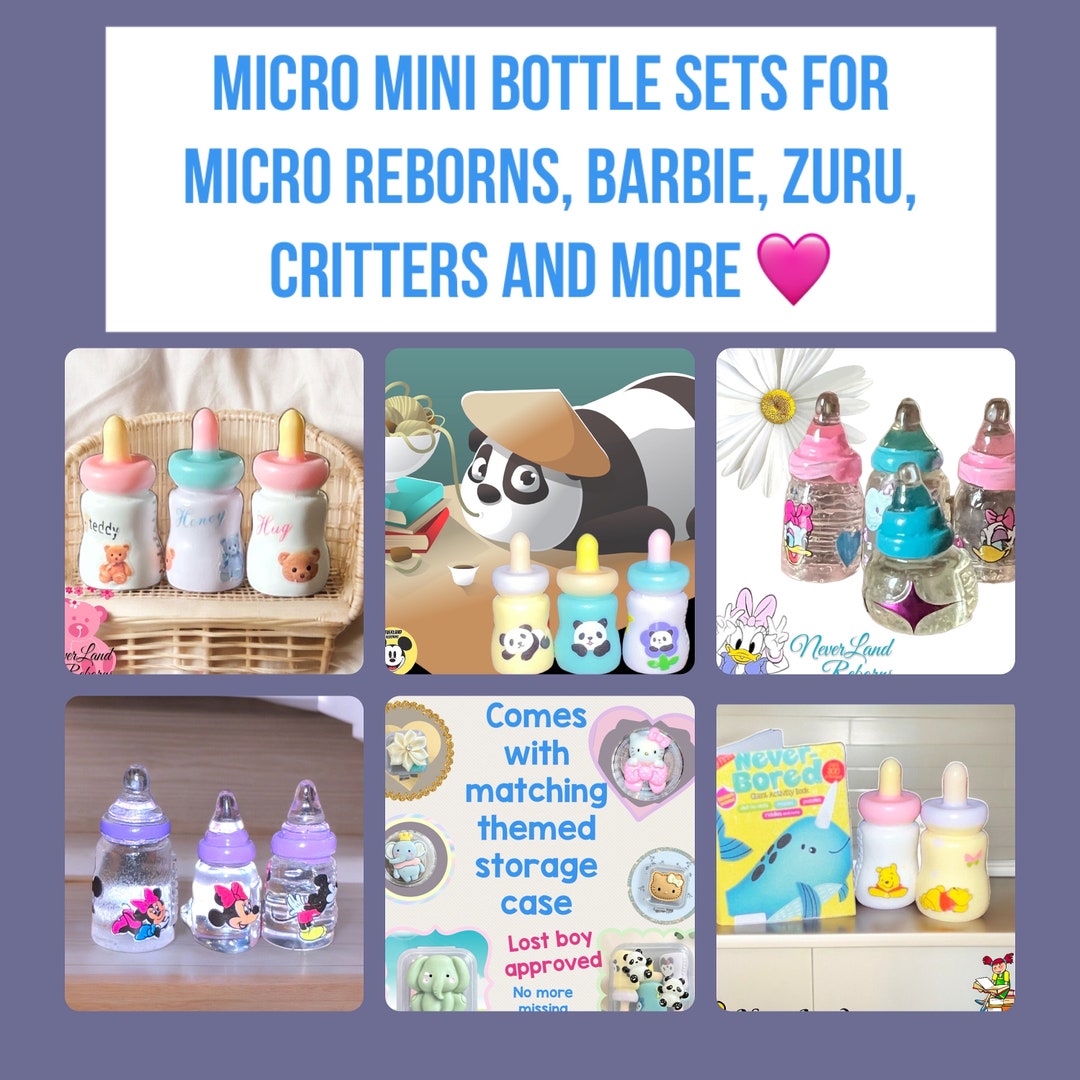 Neverlands Micro Mini Baby Bottles. Great for Zuru Babies, Reborns ...