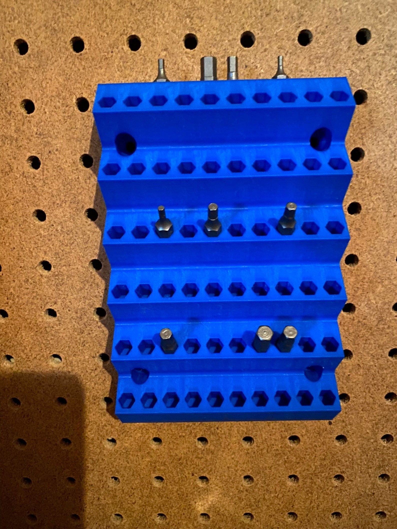 Pegboard Bit Holder for 70 Bits - Etsy