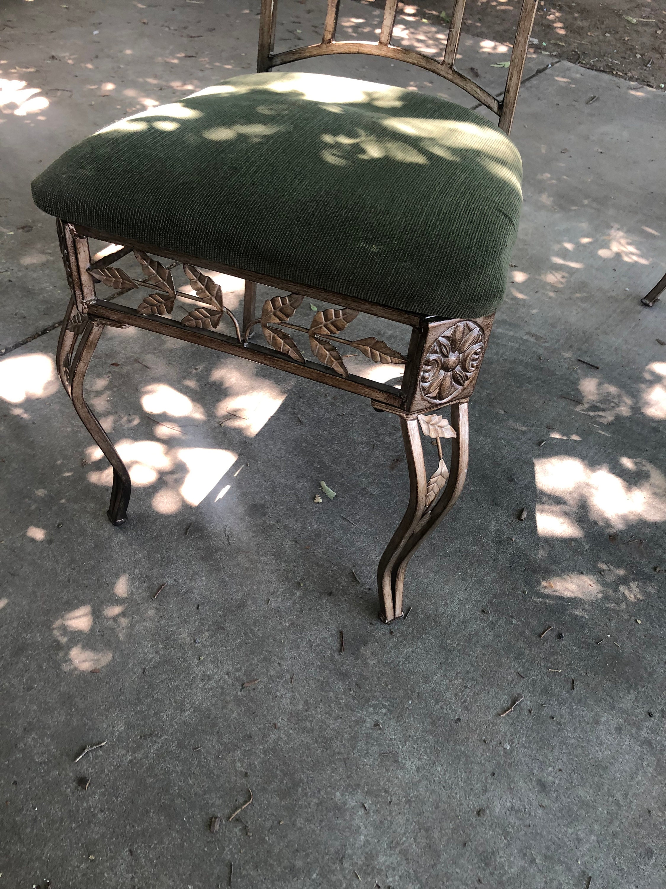 Vintage Wrought Iron Table & Chair Set, Circa 1960's. - Etsy