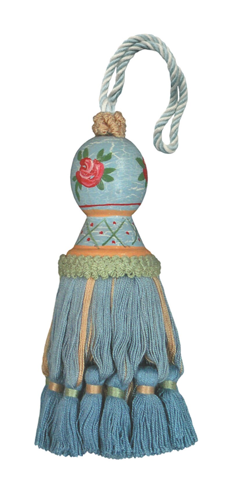 Hand Painted Tassel Rose - Etsy