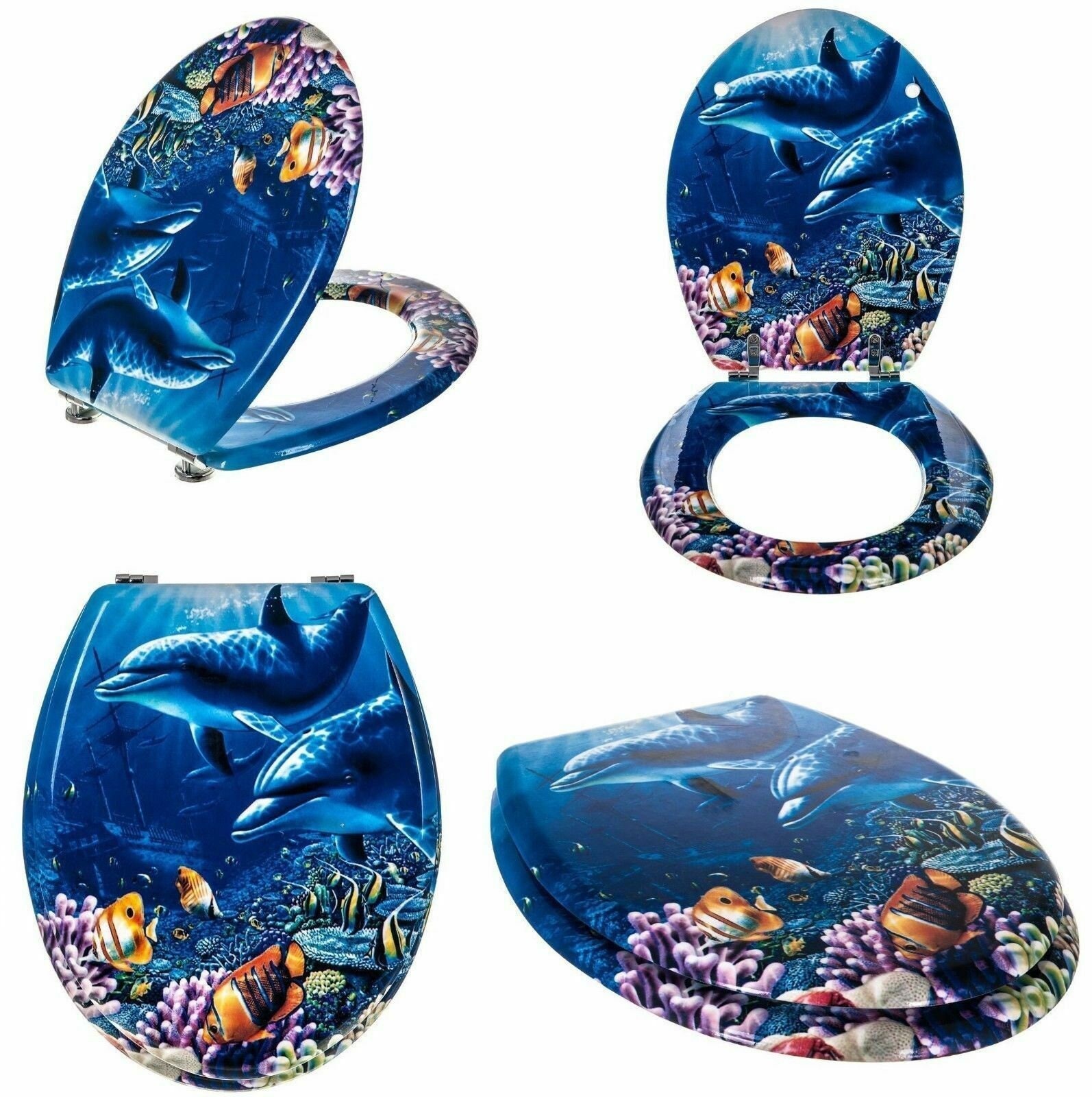 Printed Toilet Seat Novelty Design Stainless Steel Hinges All - Etsy UK