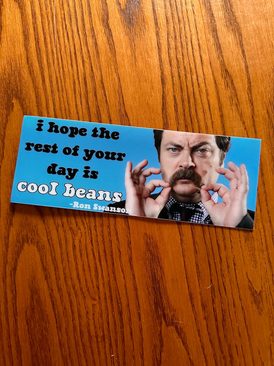 Ron Swanson Cool Beans Vinyl Bumper Sticker - Etsy
