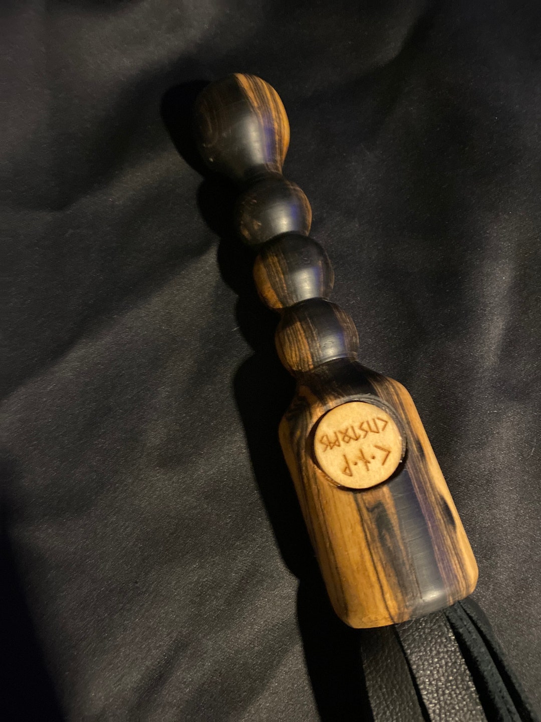 Custom Hand Turned Wood Handled Flogger - Etsy