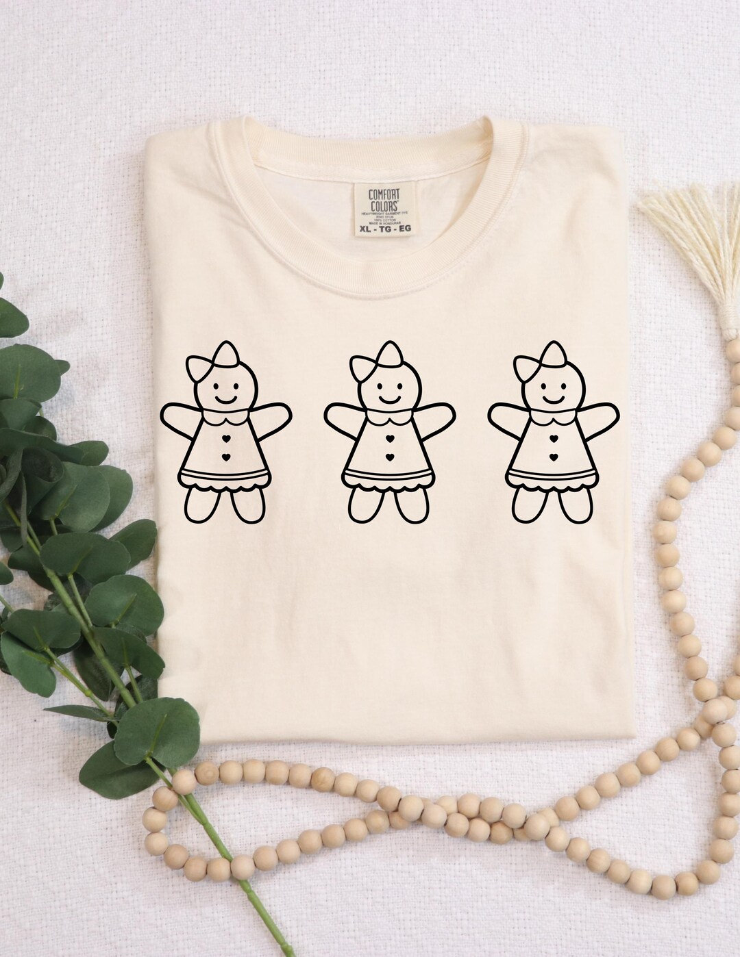 Gingerbread Girl Shirt | Comfort Colors Espresso, Moss, or Ivory Tee ...