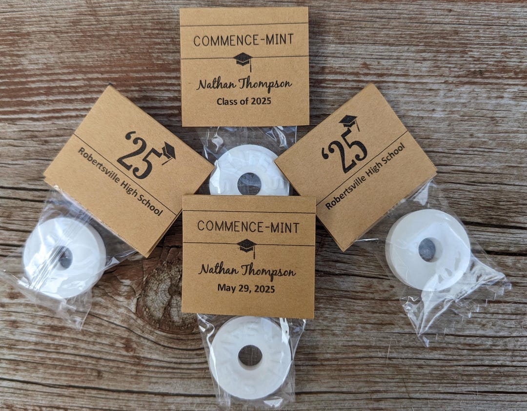 Graduation Commence-mints: 2025/2024 Graduation Candy, Graduation Party ...