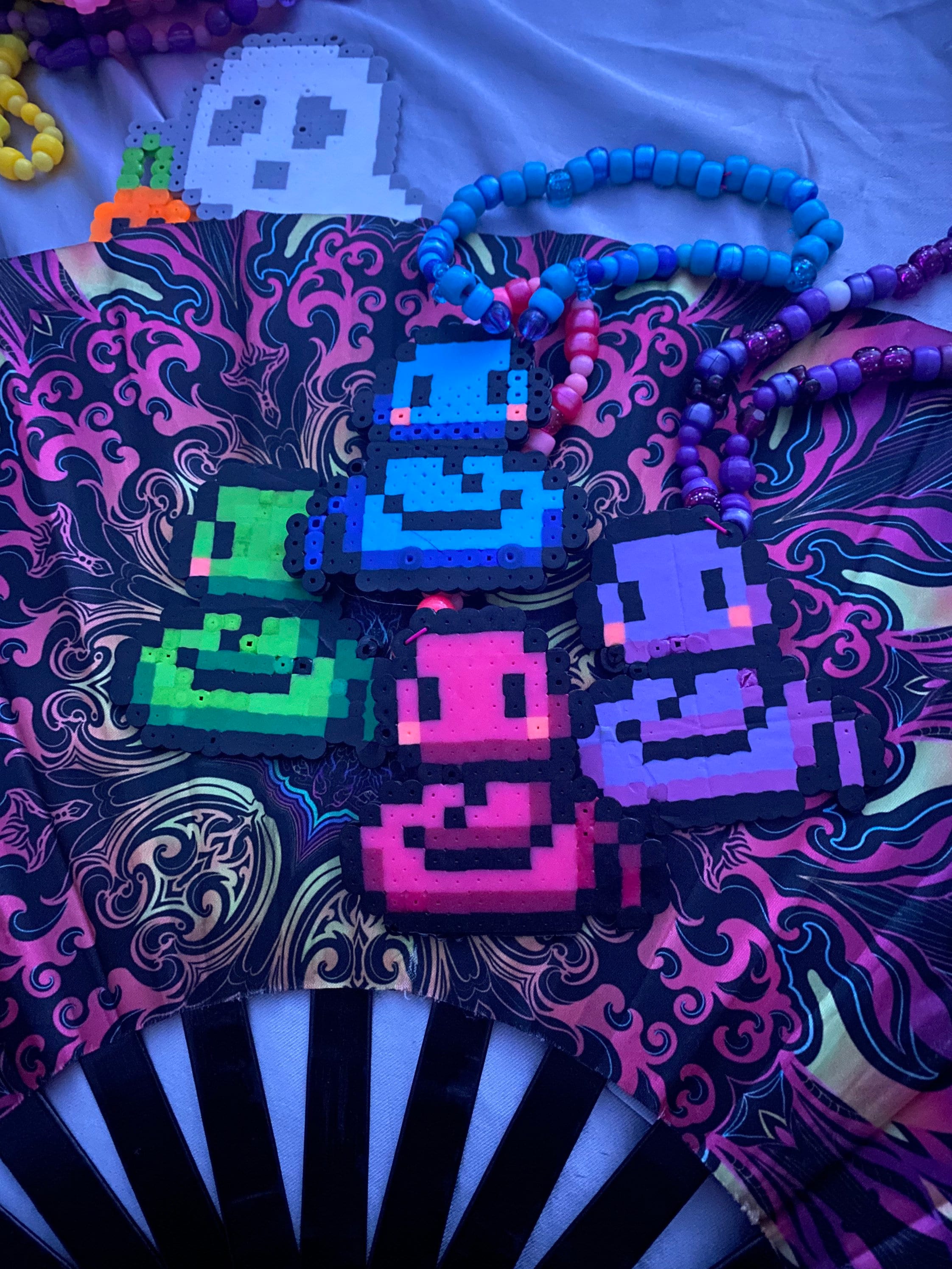 Mini Snake Perler | Perlers | Rave Accessories | - Etsy