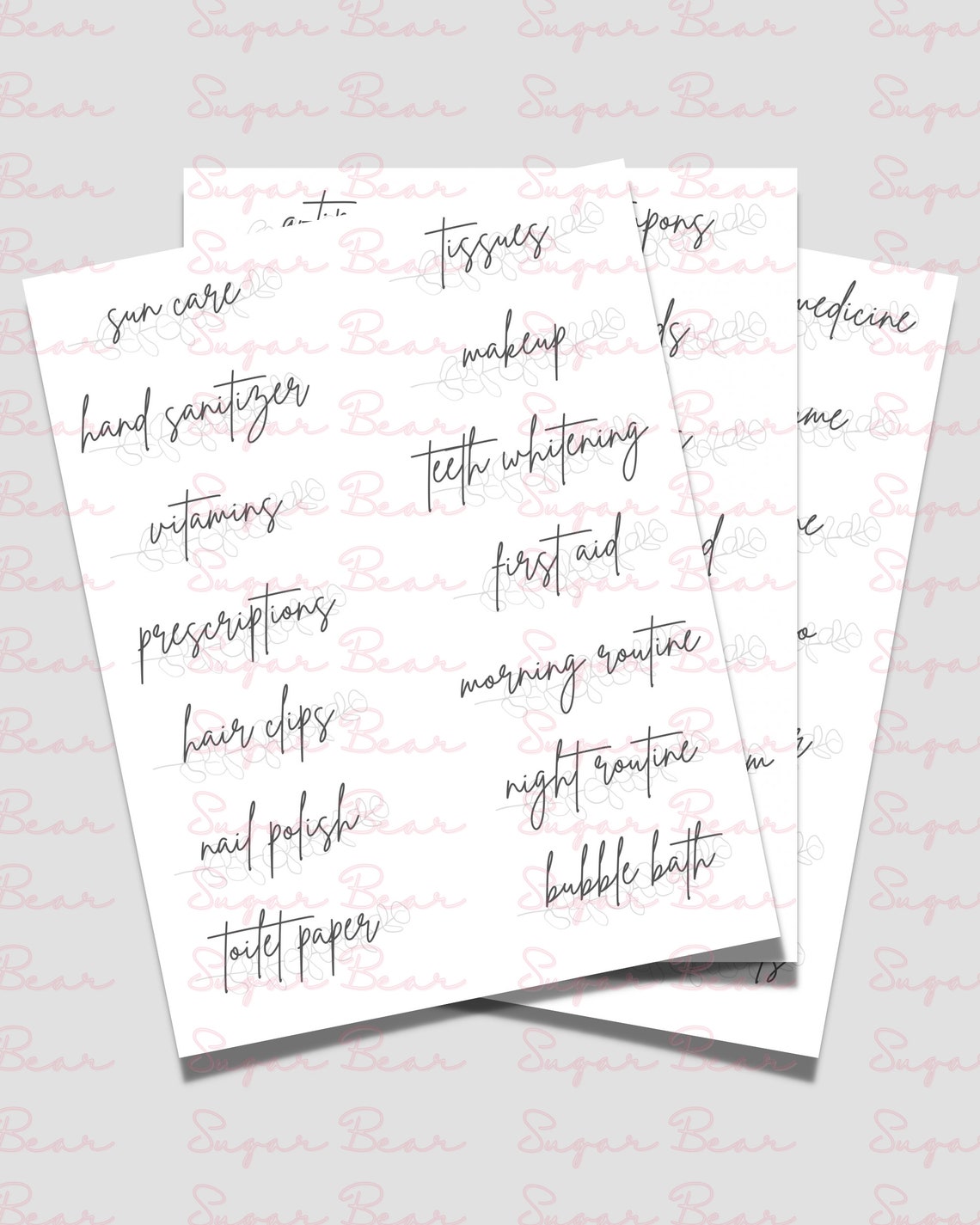 Bathroom Labels | Bathroom Organization | Printable Labels | Printable ...