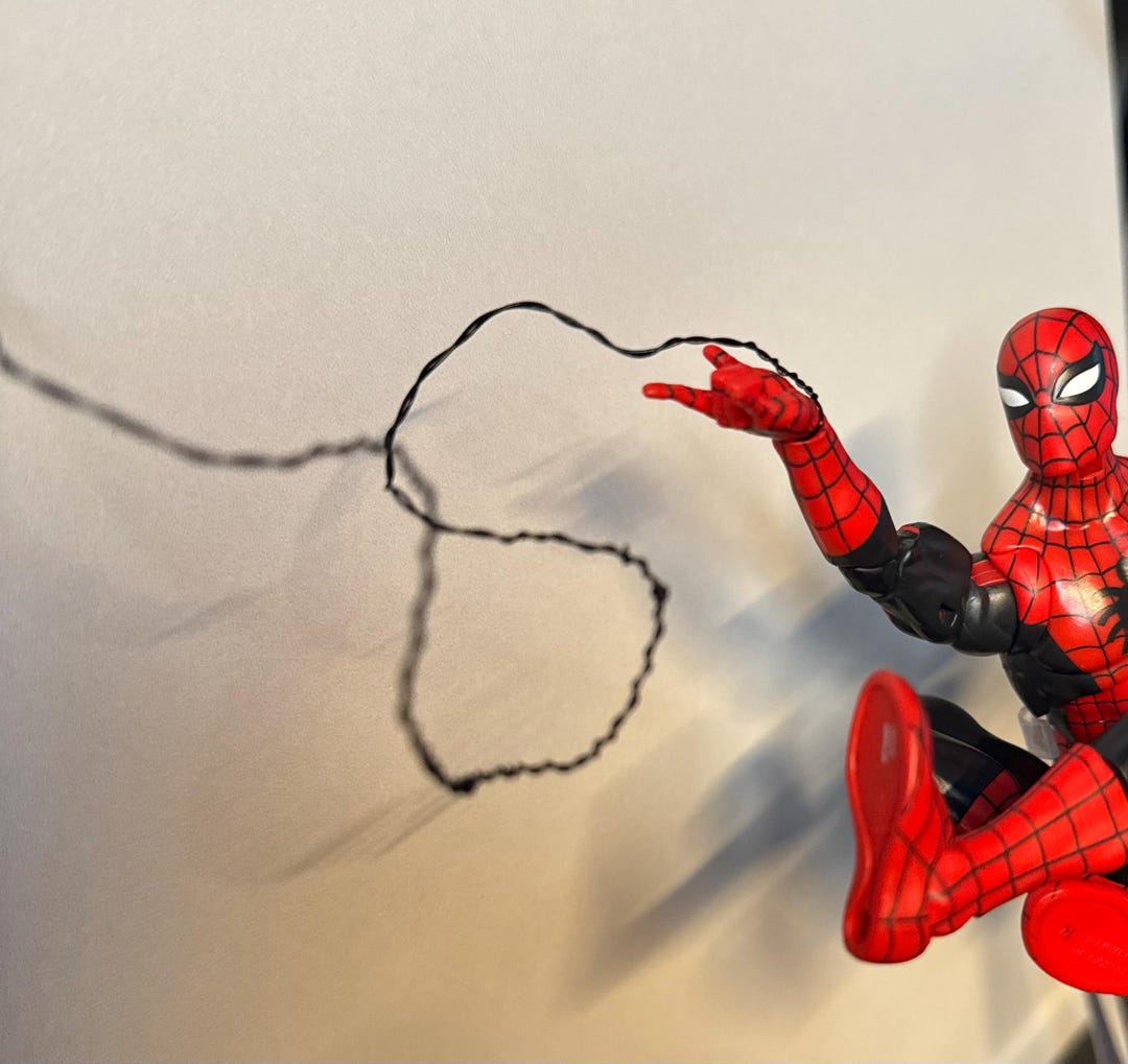 Custom Black Suit Spider-man Webbing for Action Figures Legends/mafex ...