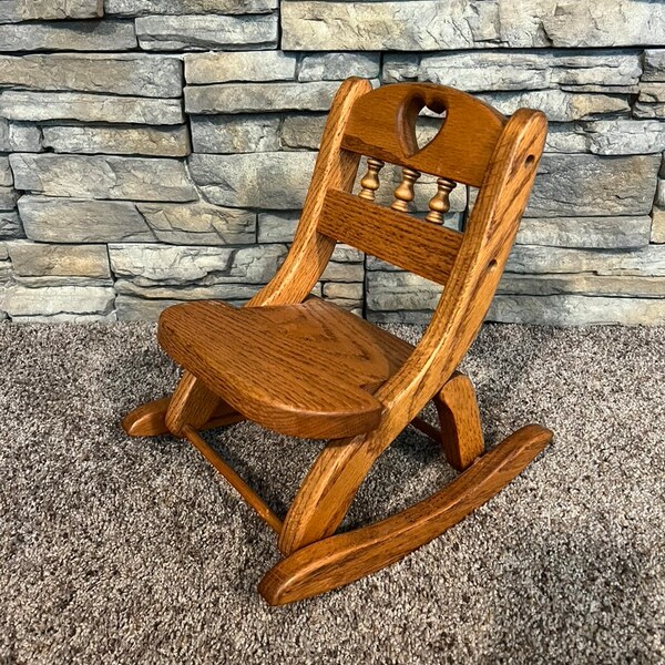 Oak Rocking Chair - Etsy