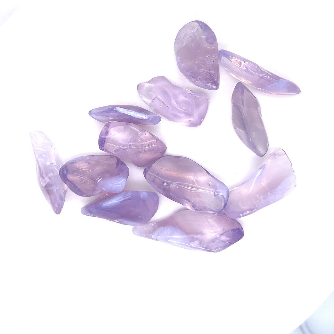 RARE and BEAUTIFUL Lavender Moon Quartz Blue Gem Rose Quartz Freeform ...