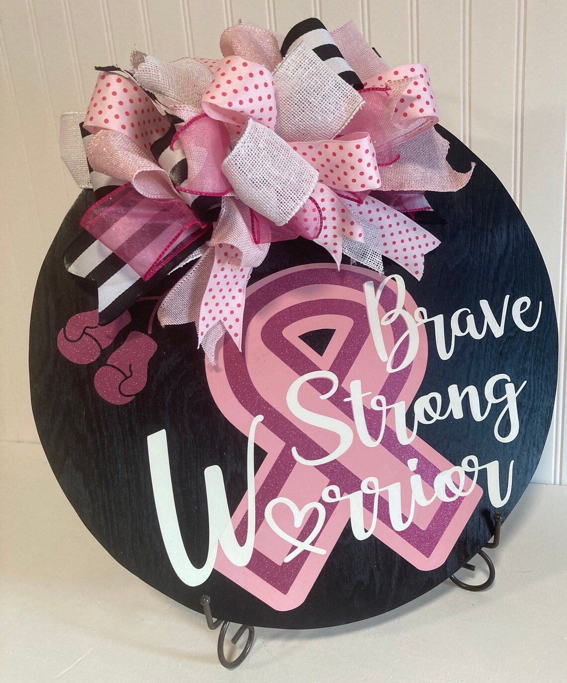 Breast Cancer Front Door Sign Breast Cancer Survivor Front Door Sign ...