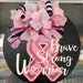 Breast Cancer Front Door Sign Breast Cancer Survivor Front Door Sign ...