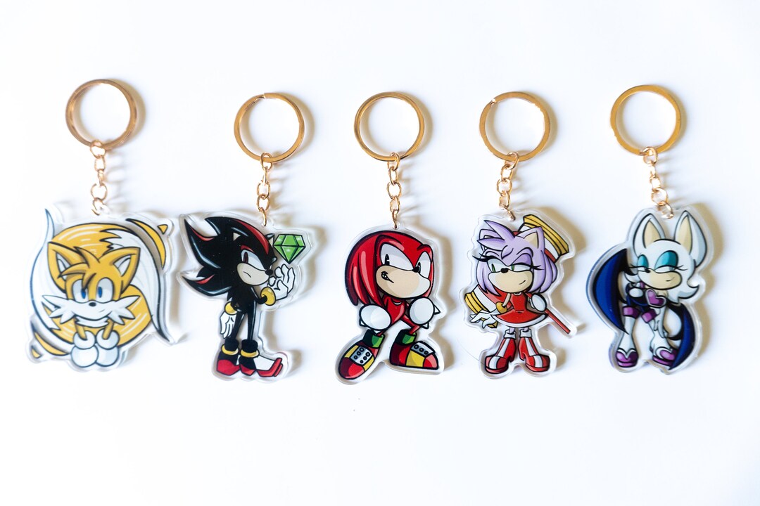 Sonic Keychains | Sonic the Hedgehog - Etsy