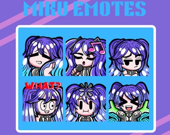 Animated Hatsune Miku Emotes for Twitch and Discord - Etsy