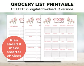 The Ultimate Paleo Grocery List Printable Download - Etsy