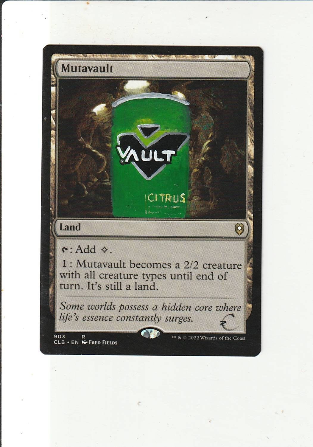 Mutavault, Vault Fanart Hand Painted MTG Alter - Etsy