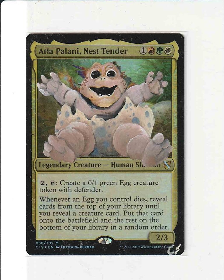 Atla Palani Custom Dino Fanart Hand Painted MTG Alter - Etsy