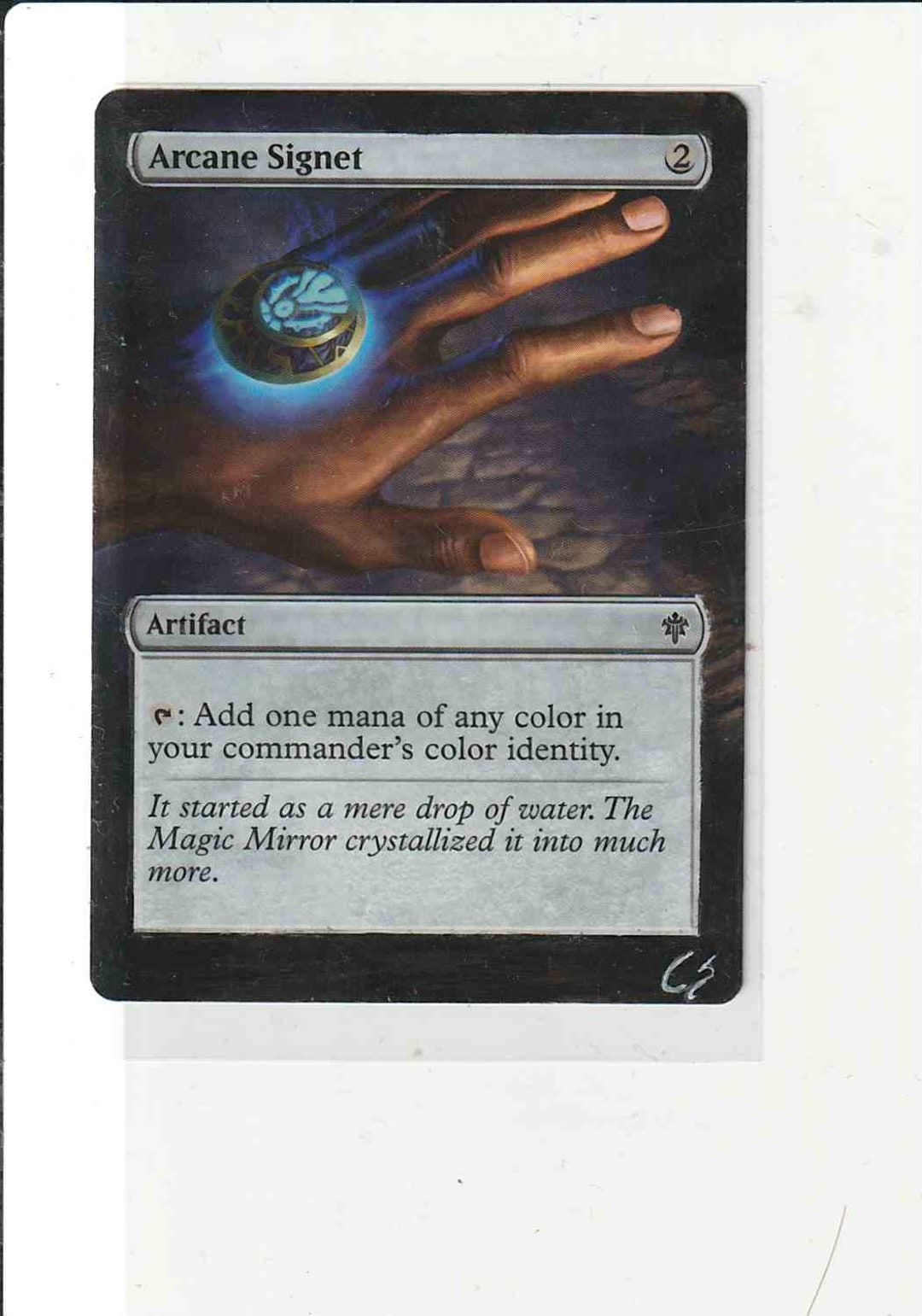 Arcane Signet, Borderless Hand Painted MTG Alter - Etsy