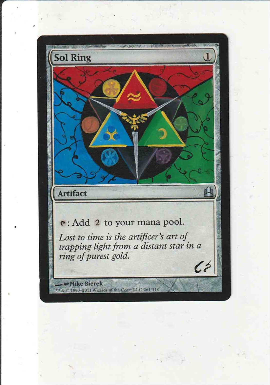 Sol Ring, Custom Fanart and Borderless Hand Painted MTG Alters - Etsy