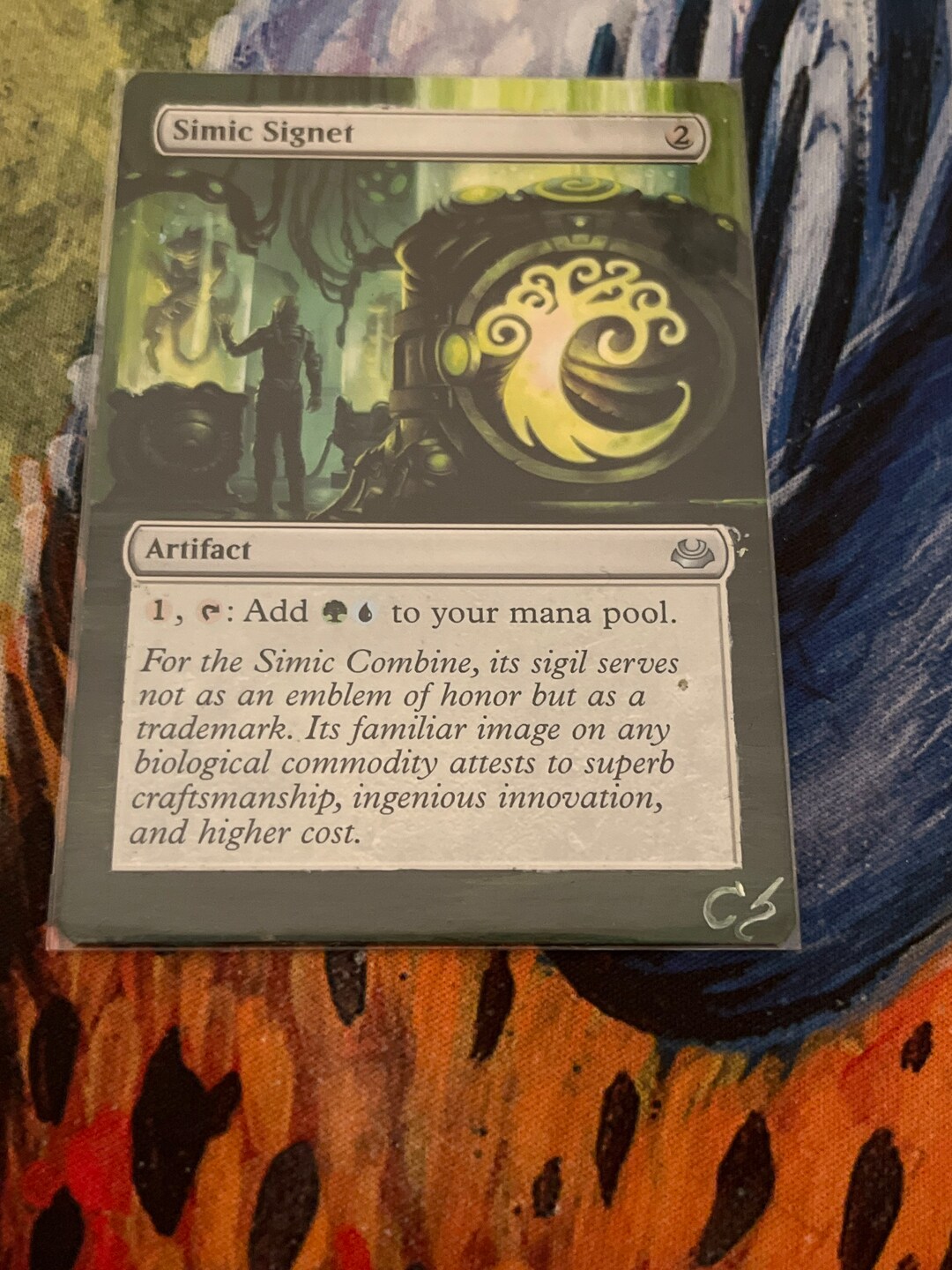 Simic Signet Borderless Magic the Gathering Alter Hand Painted - Etsy