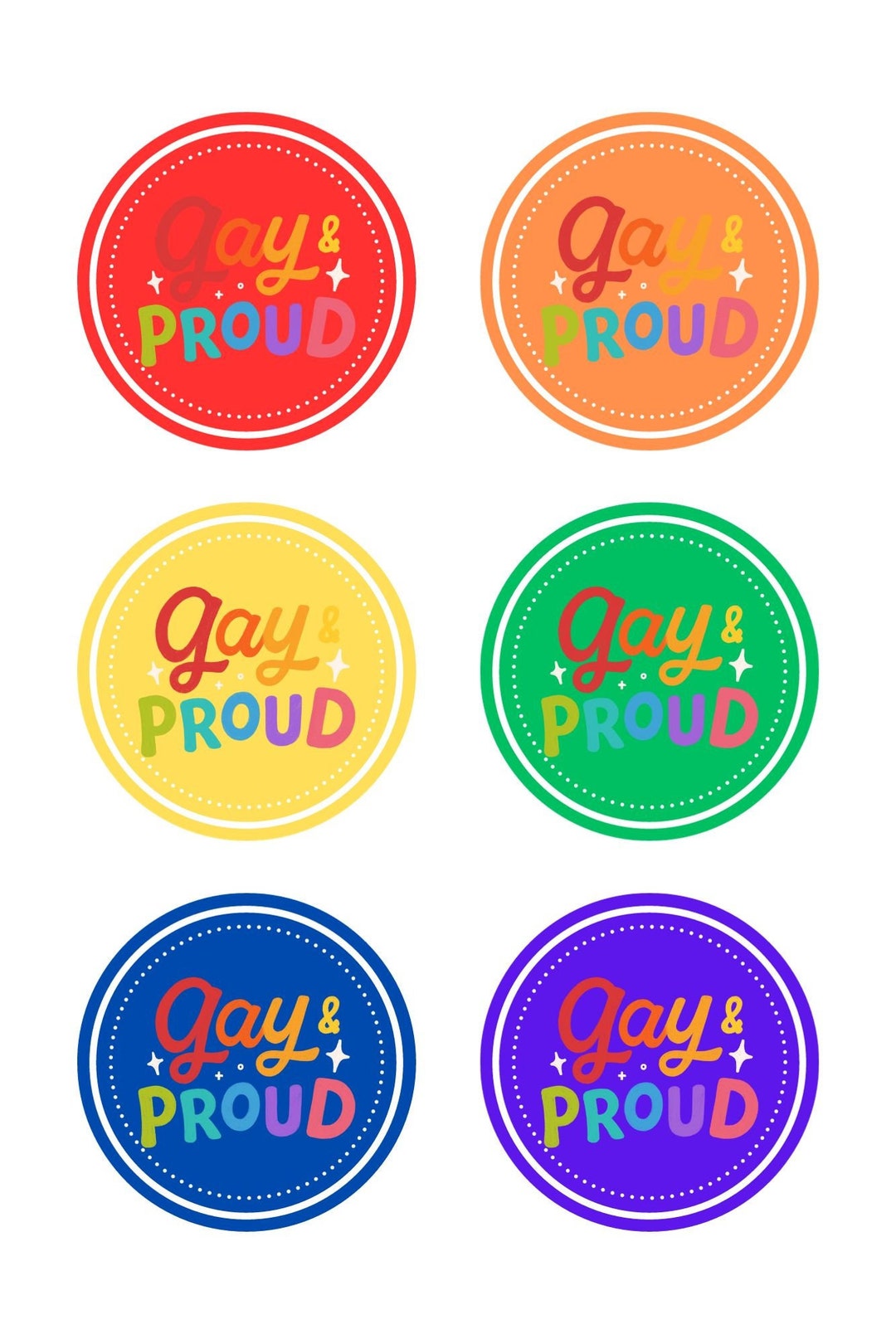 LGBTQ Love Pride - Printable Circles Instant DIGITAL DOWNLOAD for ...
