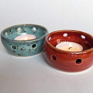 Ceramic Tea Light Candle Holders, Handmade, Great Gift Idea. - Etsy