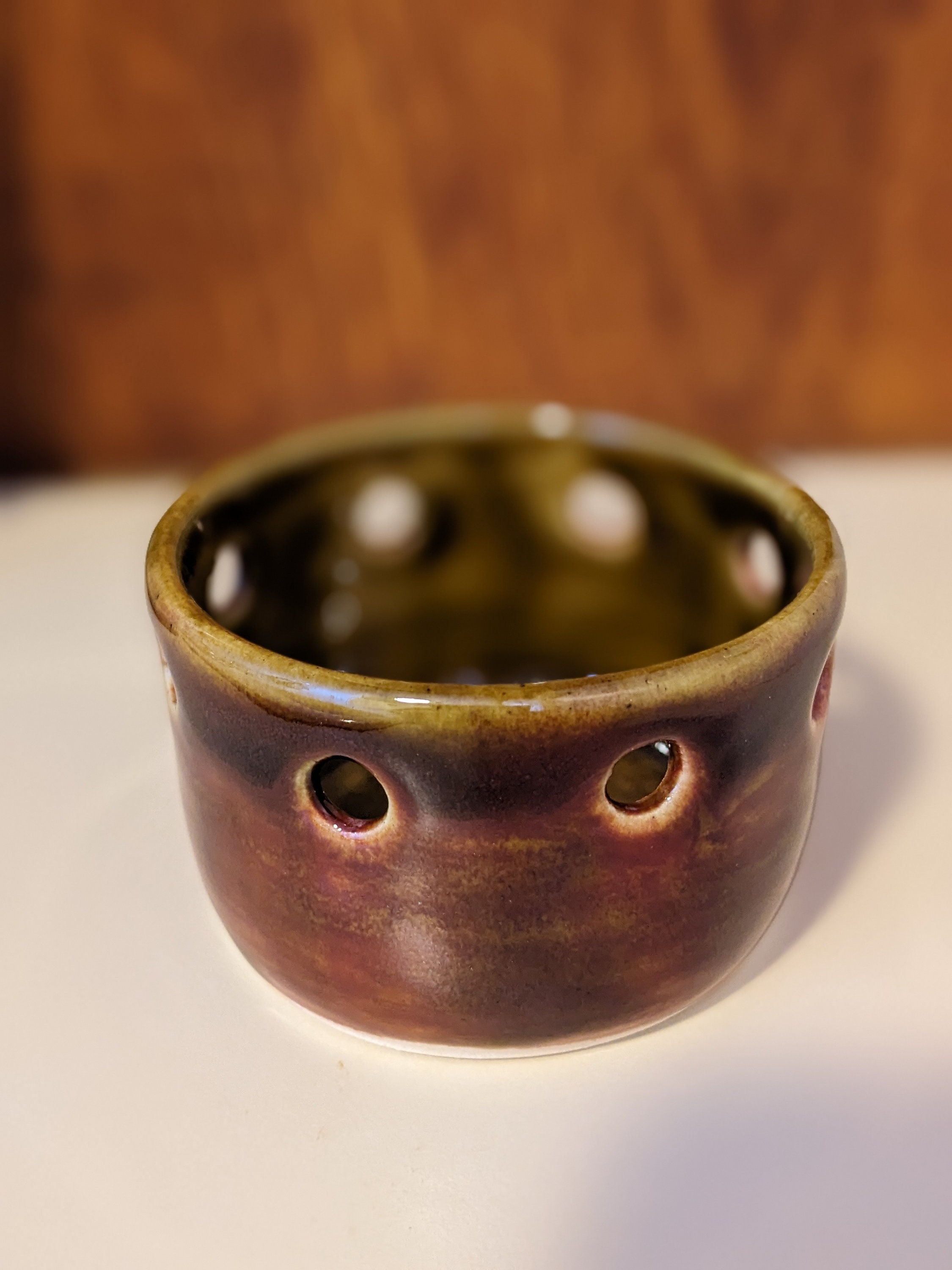 Ceramic Tea Light Candle Holder or Votive, Handmade Pottery, Gift Idea ...