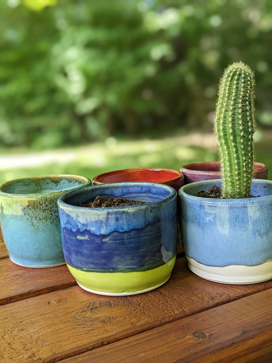 Ceramic Plant Pot With Drainage, Handmade Planter, Succulent Planter ...