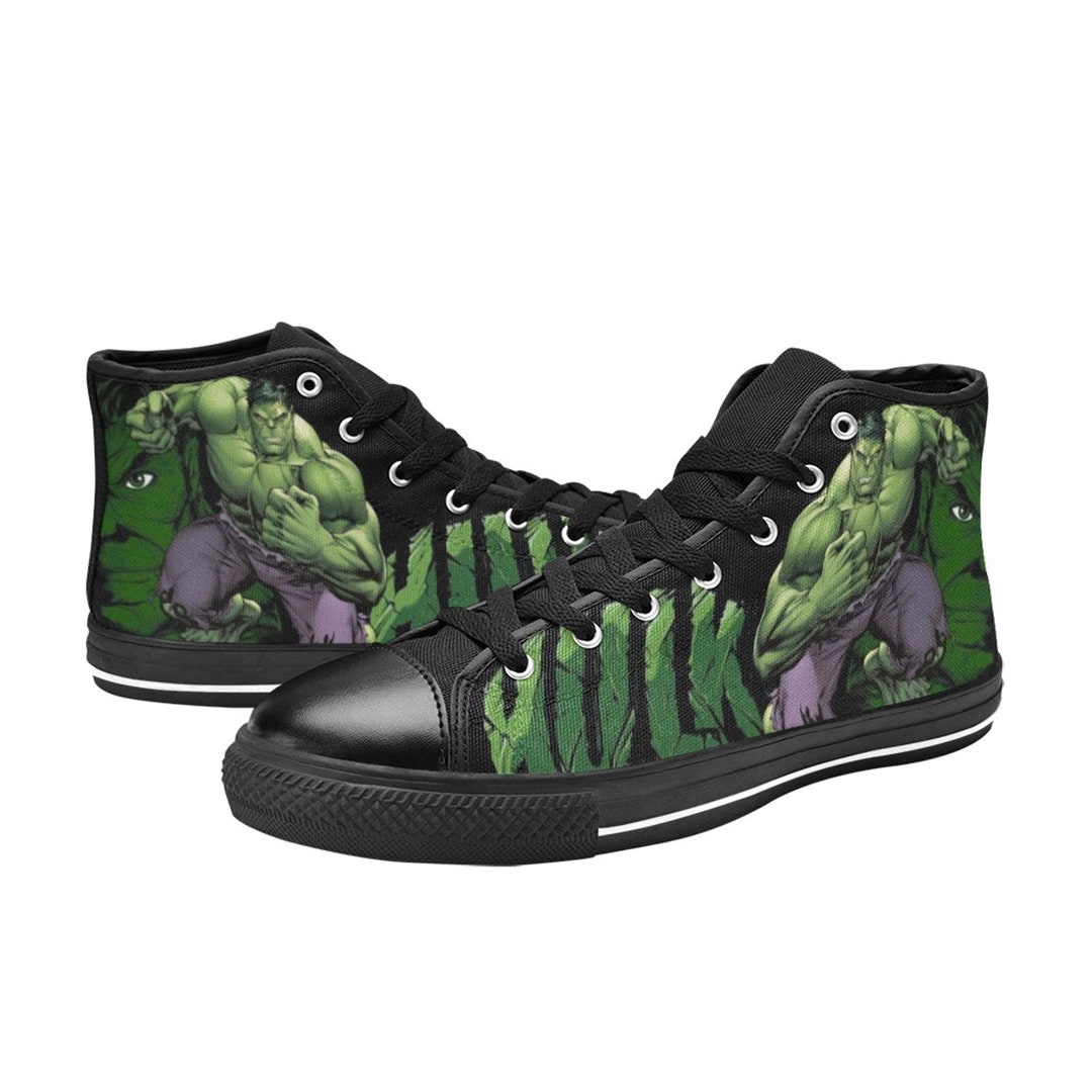 Hulk High Top Canvas Shoes Custom Sneakers - Etsy