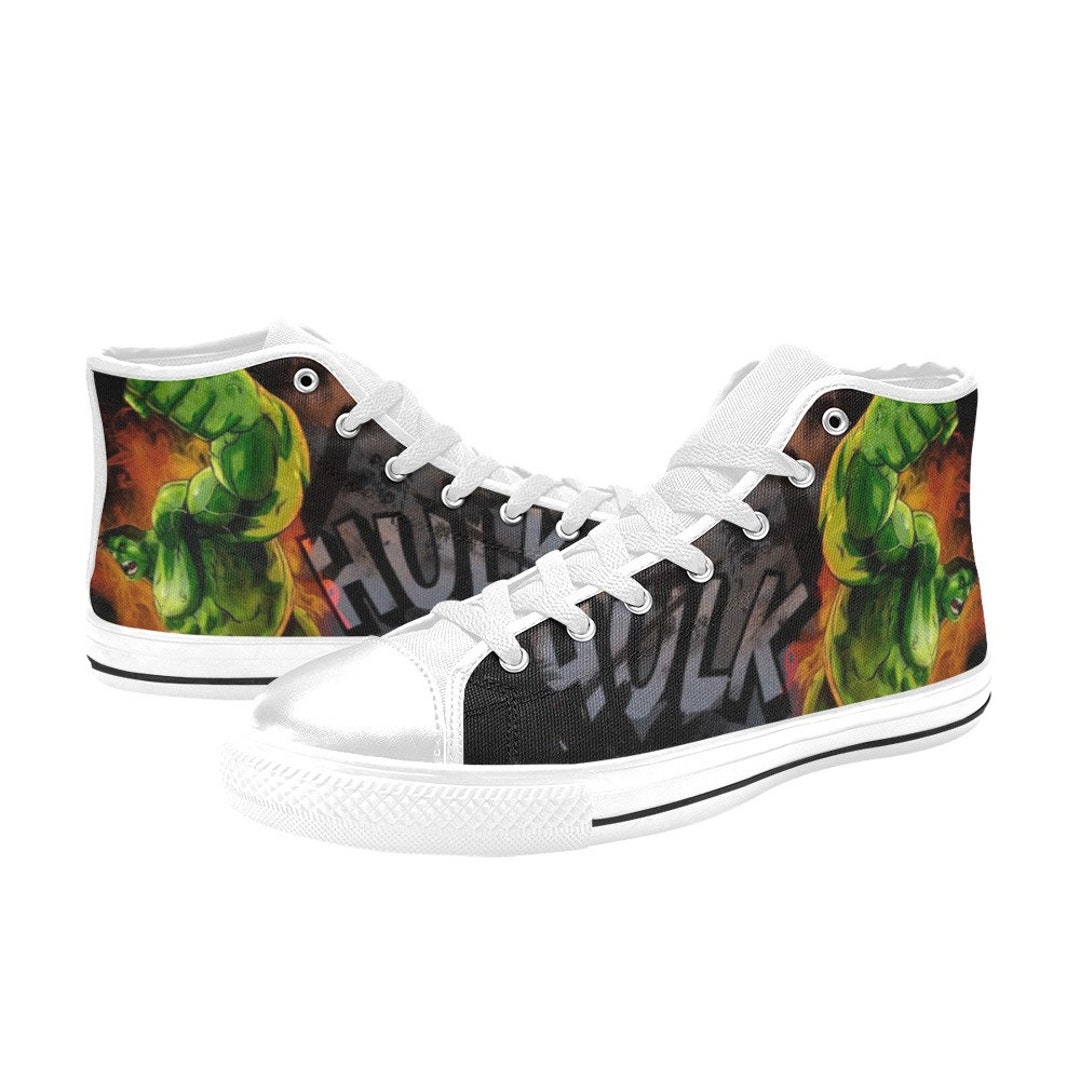 Hulk High Top Canvas Shoes Custom Sneakers - Etsy