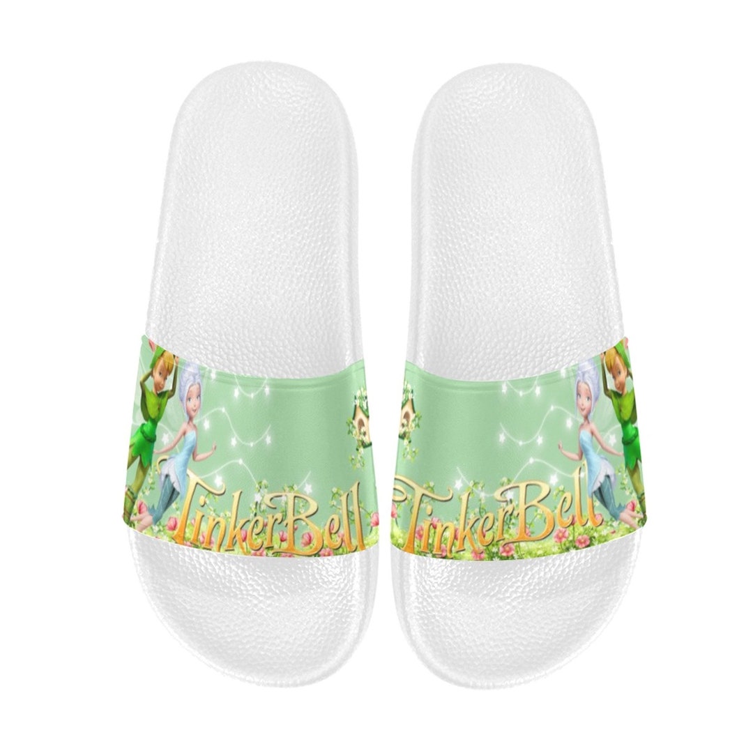 Tinker Bell Custom Slide Sandals Unisex for Boyfriend or Girlfriend ...