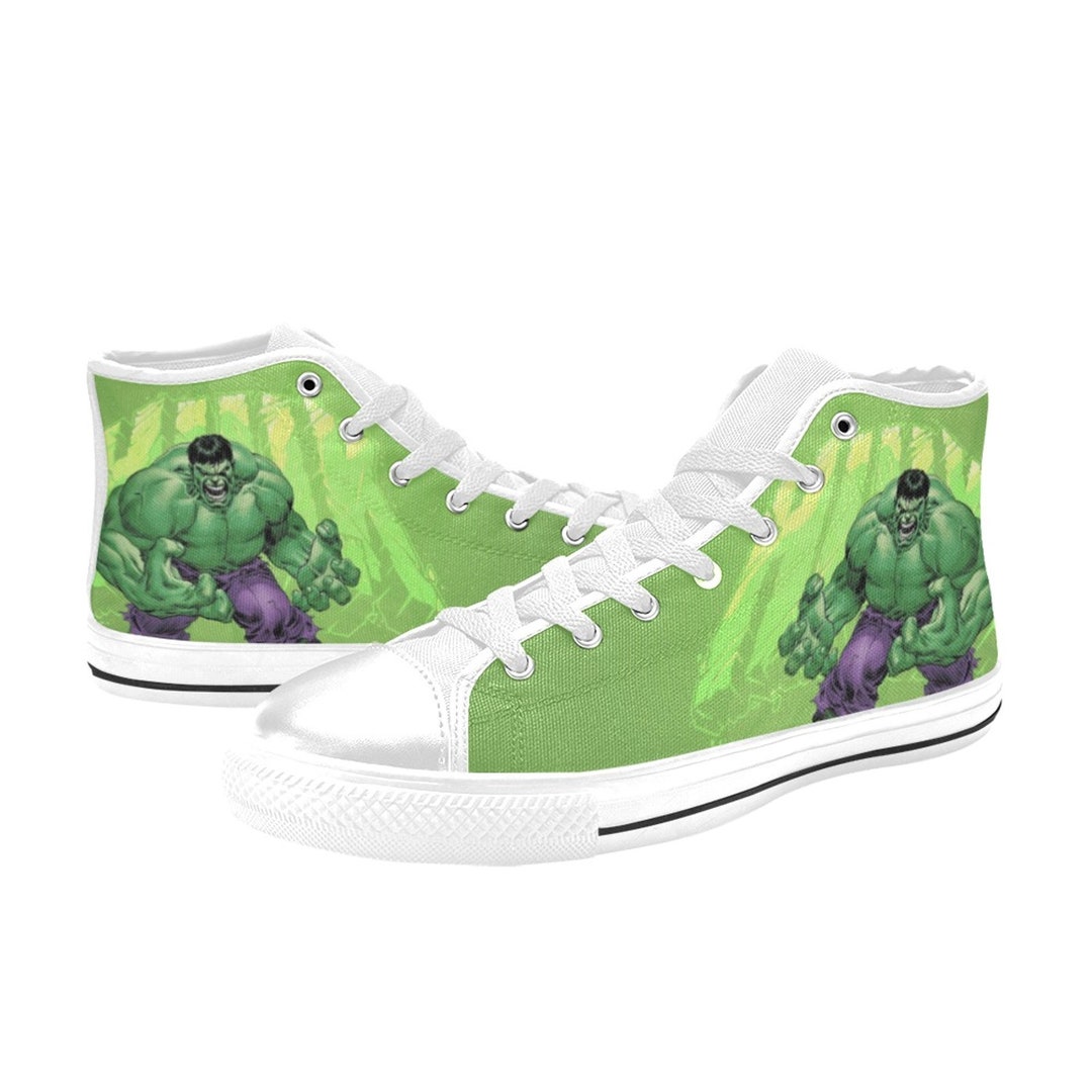 Hulk High Top Canvas Shoes Custom Sneakers - Etsy