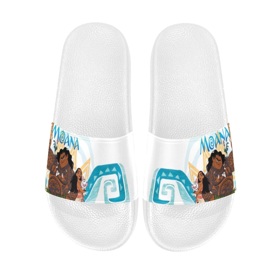 Moana Custom Slide Sandals Unisex for Boyfriend or Girlfriend Gift ...
