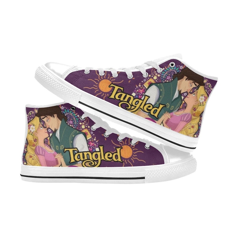 Rapunzel Tangled High Top Canvas Shoes Custom - Etsy