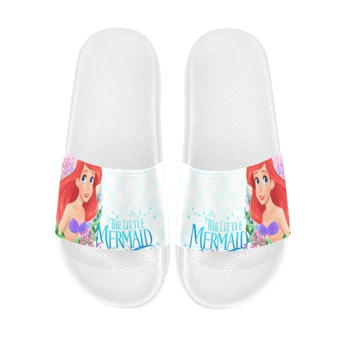 The Little Mermaid Custom Slide Sandals Unisex for Boyfriend or ...