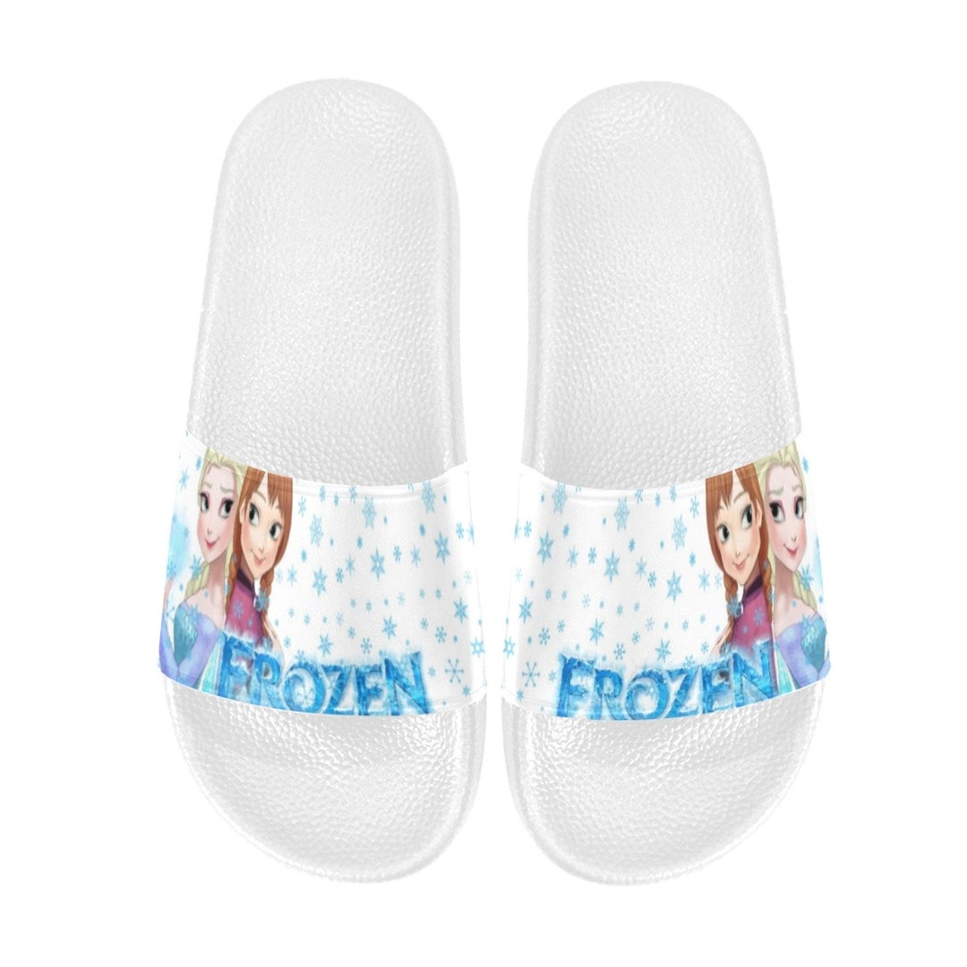 Elsa & Anna Frozen Slide Sandals Custom - Etsy