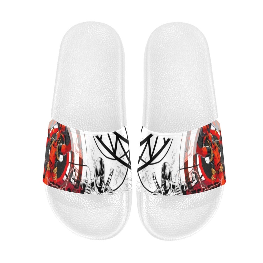 Deadpool Custom Slide Sandals Unisex for Boyfriend or Girlfriend Gift ...