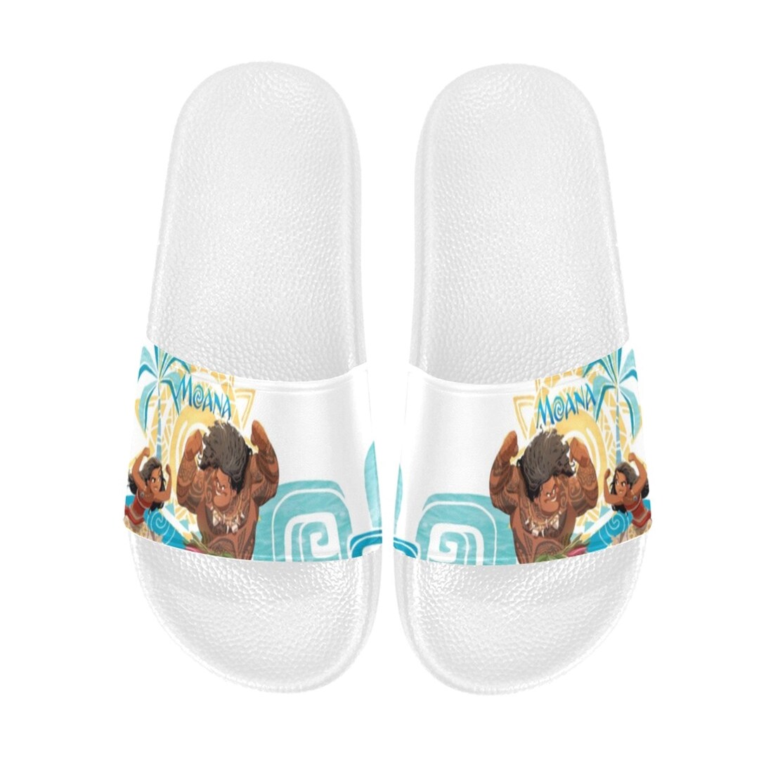 Moana Custom Slide Sandals Unisex for Boyfriend or Girlfriend Gift ...