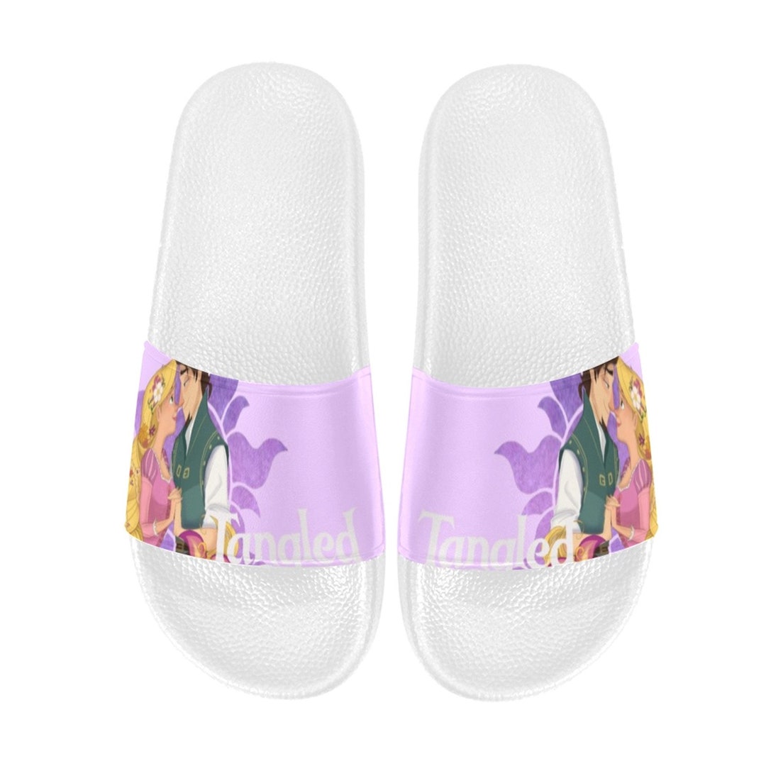 Tangled Rapunzel Custom Slide Sandals Custom Unisex - Etsy
