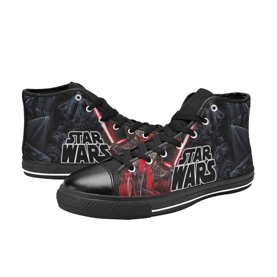 Star Wars Inspired High Top Canvas Shoes Custom Both for Men and Women ...