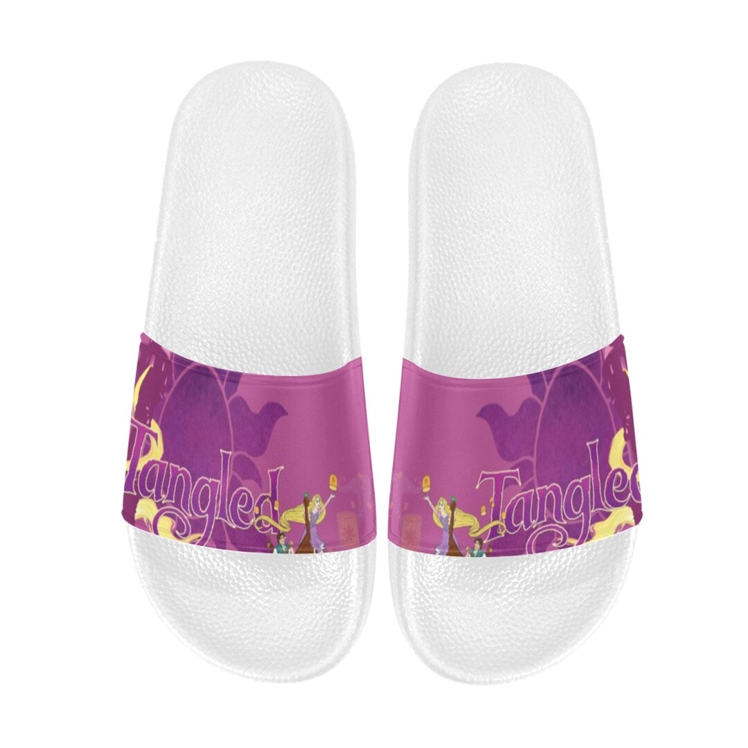Tangled Rapunzel Custom Slide Sandals Custom - Etsy