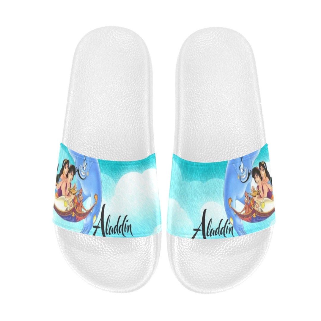 Aladdin Custom Slide Sandals Unisex for Boyfriend or Girlfriend Gift ...