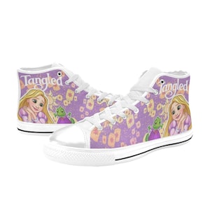 Rapunzel Tangled Canvas High Top Shoes Custom Design - Etsy