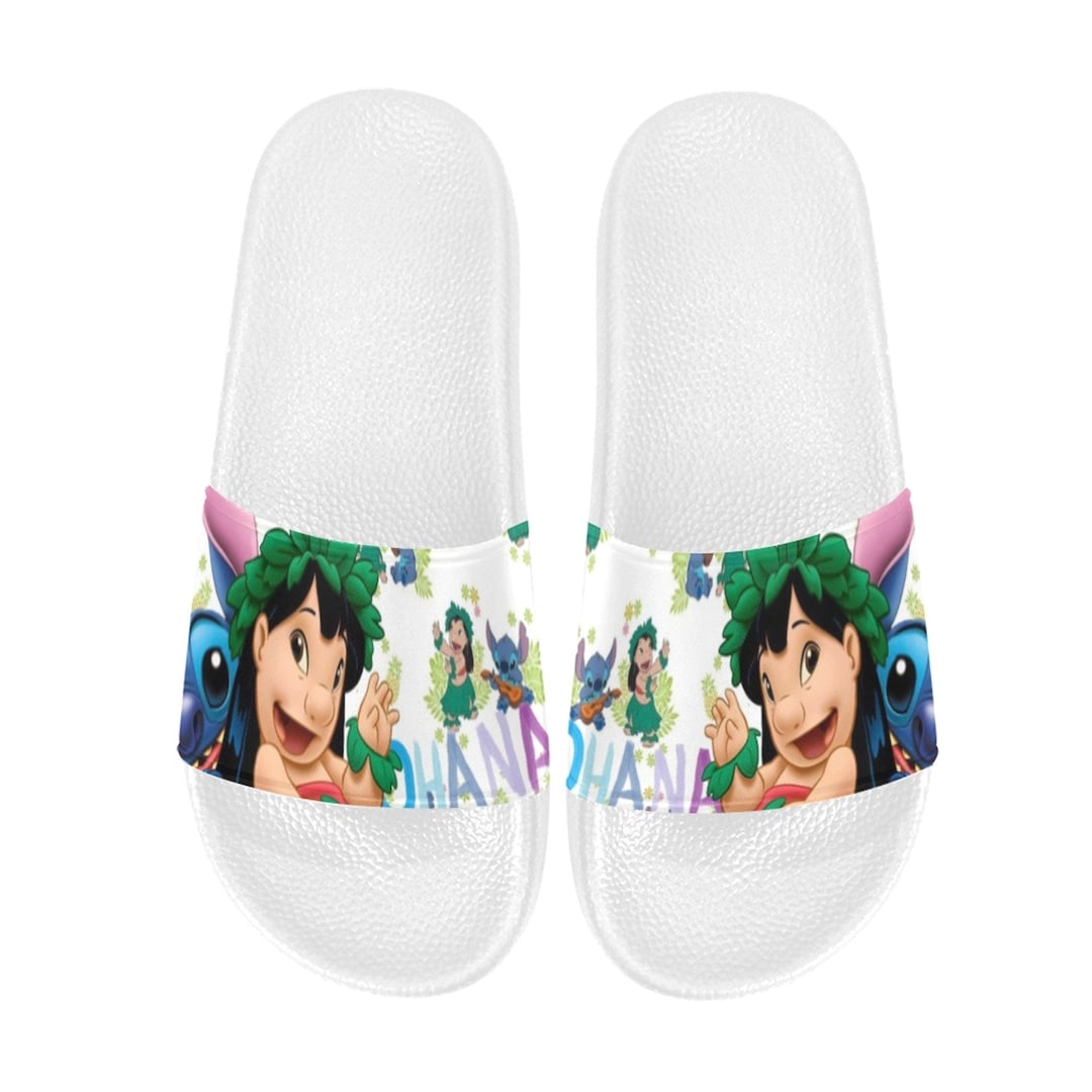 Lilo & Stitch Custom Slide Sandals Unisex for Boyfriend or Girlfriend ...