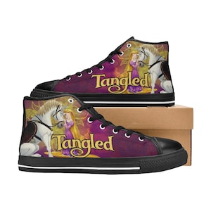 Rapunzel Tangled High Top Canvas Shoes Custom Sneakers - Etsy