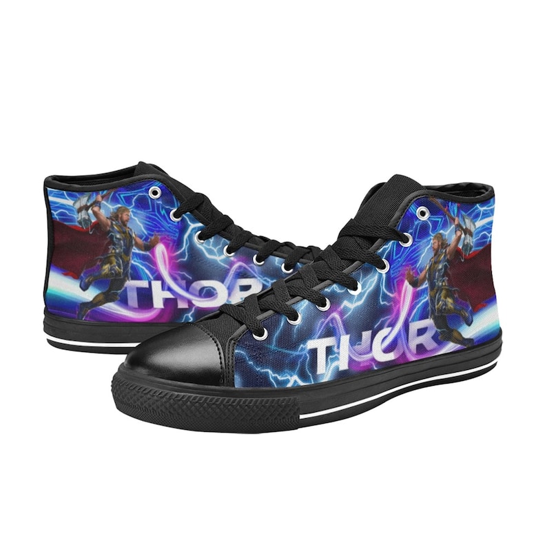 Thor High Top Canvas Shoes Custom Sneakers - Etsy