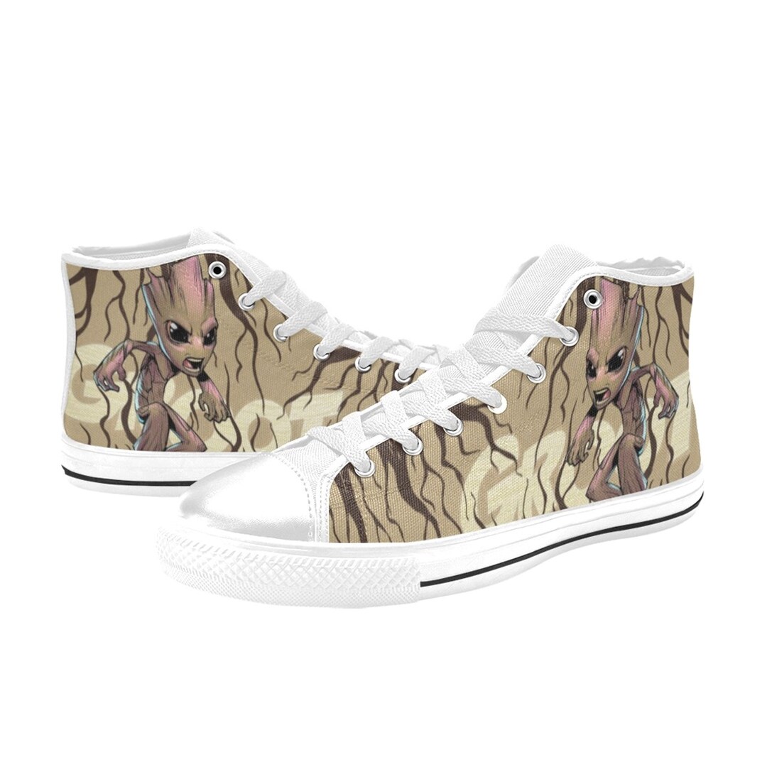 Groot High Top Canvas Shoes Custom Sneakers - Etsy